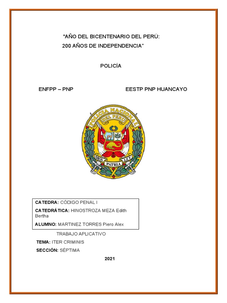 Trabajo Aplicativo Codigo Penal I Pdf Derecho Penal Justicia 4375