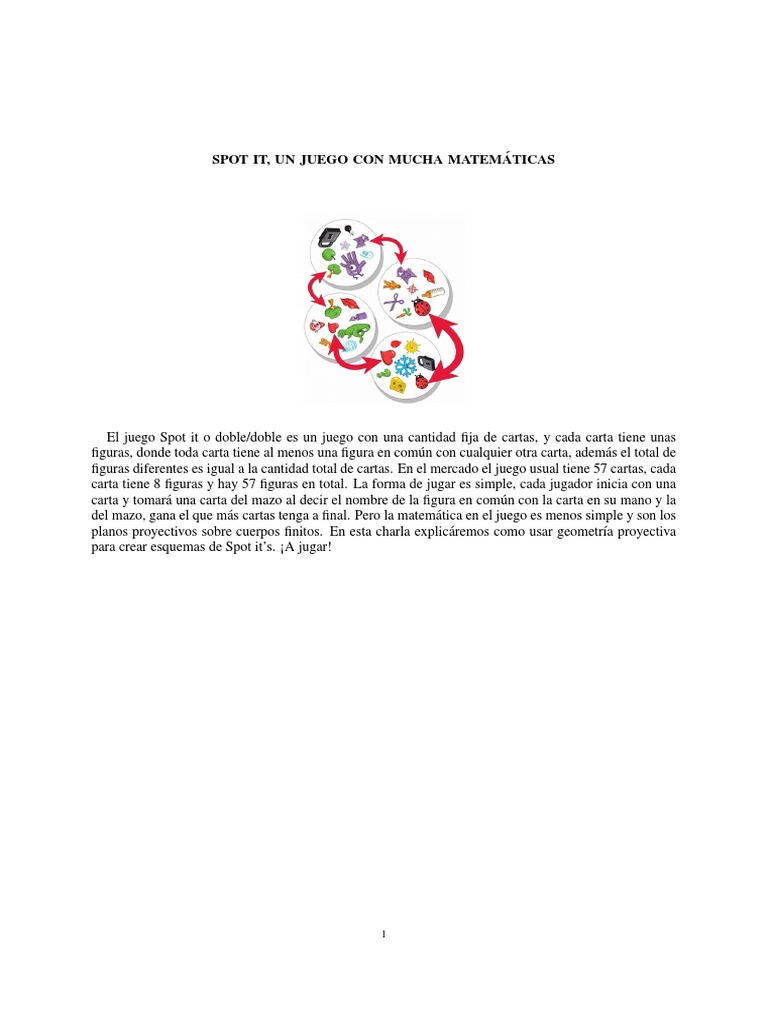 Spot It | PDF | Juegos y actividades
