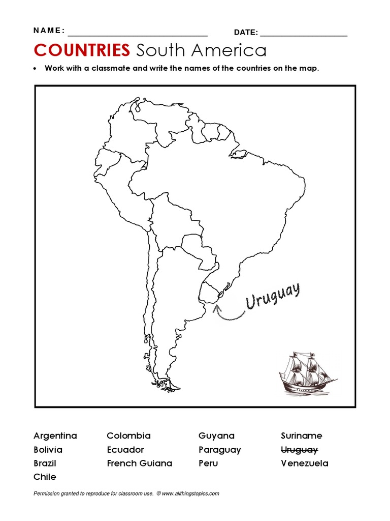 Countries Samerica Map 20210819 | PDF