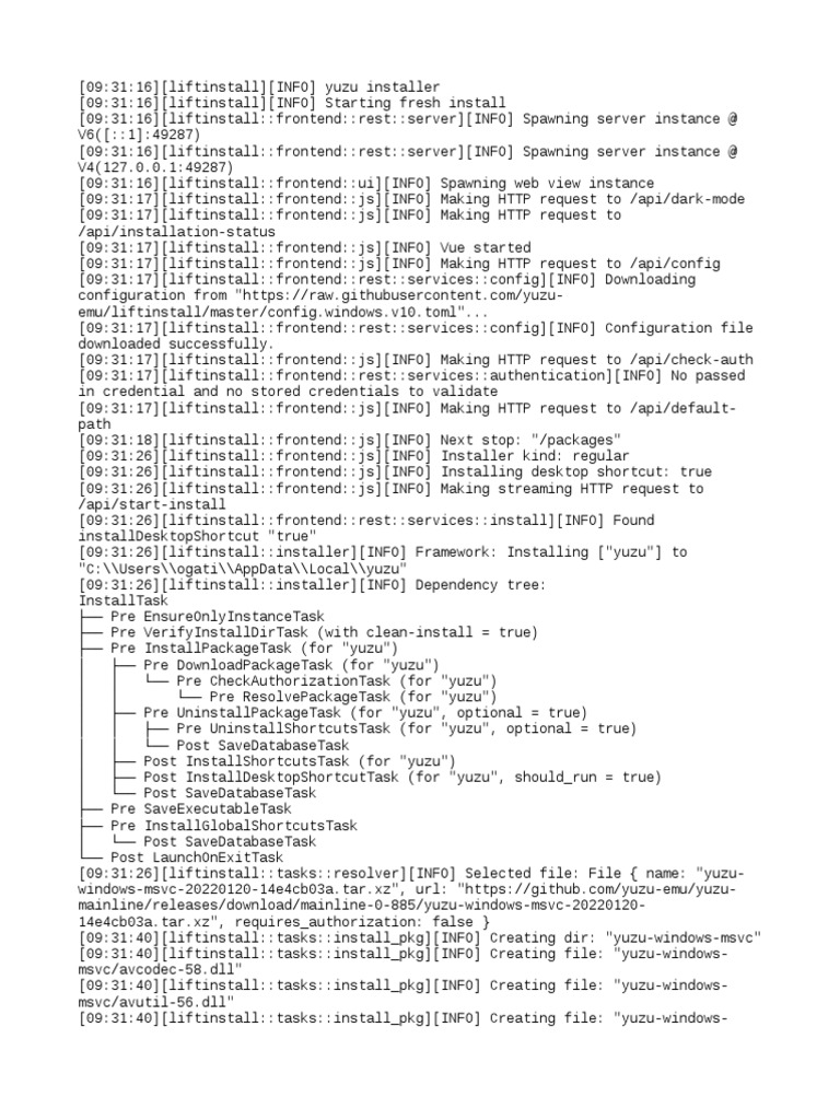 Yuzu Installer | PDF | Hypertext Transfer Protocol | Software Development