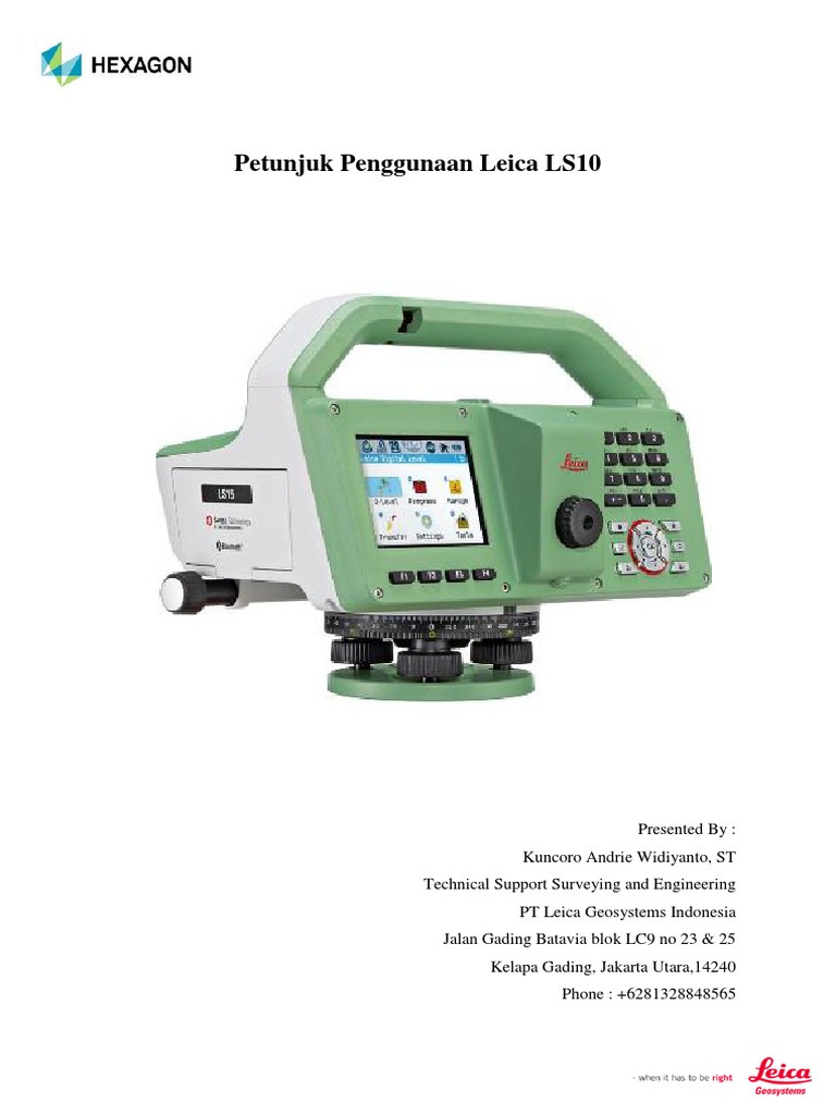 Manual Leica LS10-1 | PDF