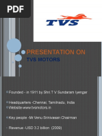 TVS Company Profile PDF | PDF | Motorcycle | Motor Vehicle