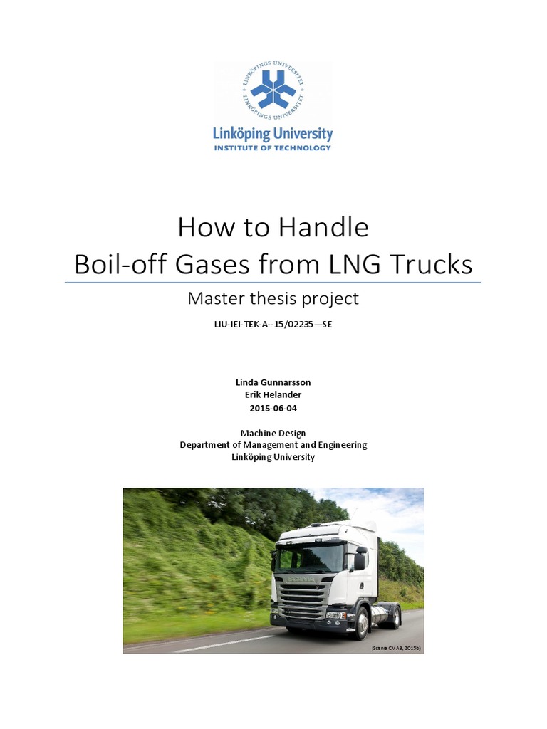 Boil Off Gas LNG Truck | PDF | Natural Gas | Liquefied Natural Gas