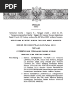Pengesahan Akta Pendirian PT 2009 | PDF