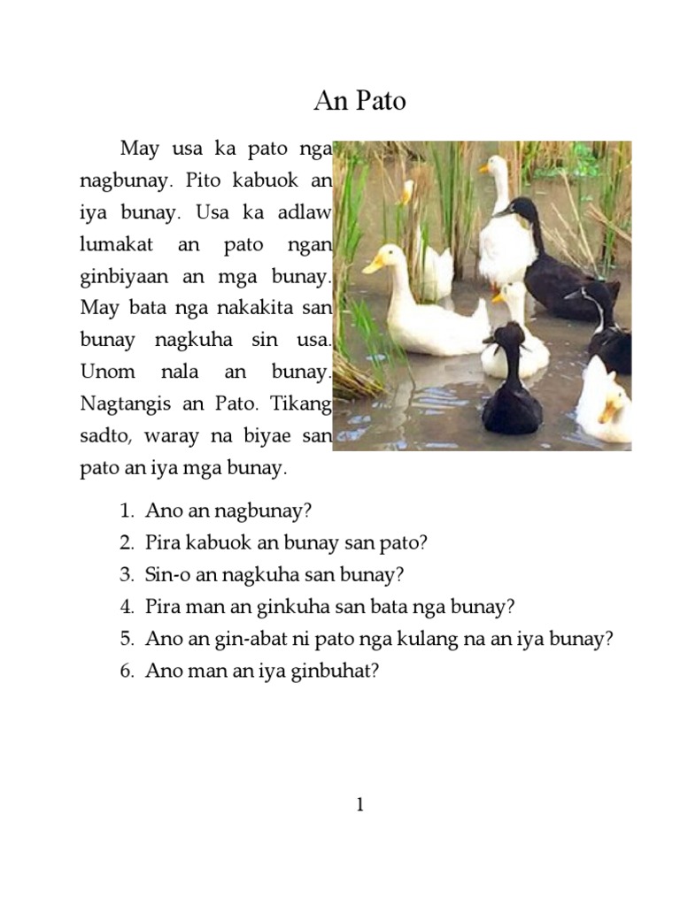 Waray Short Story | PDF