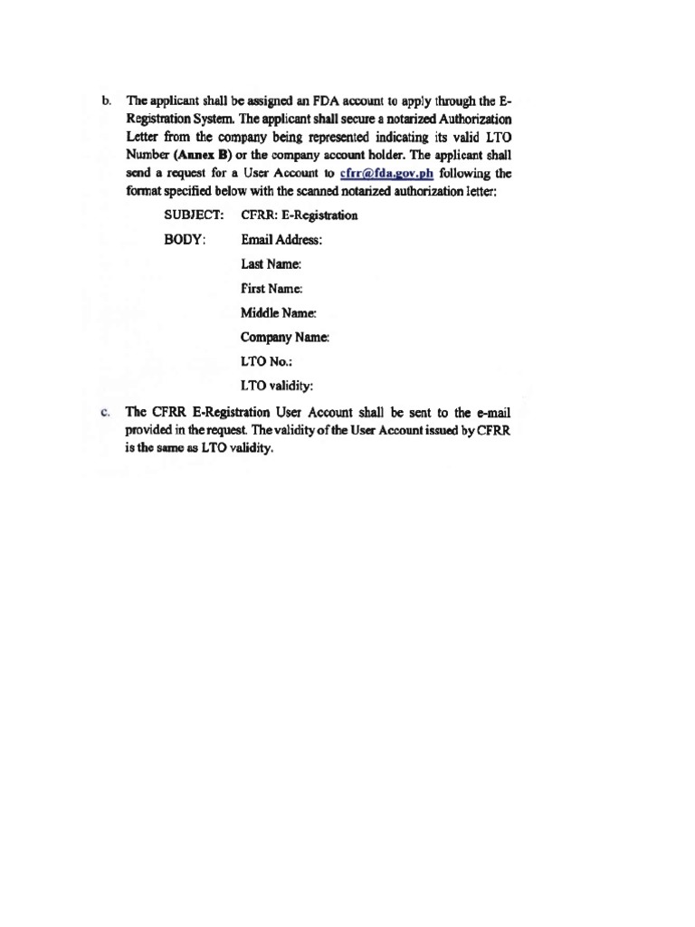 CFRR Authorization Letter | PDF