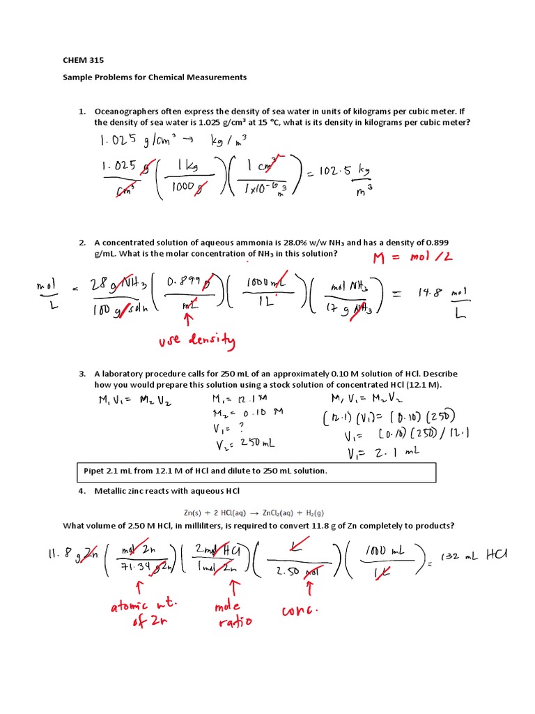 Sample Problems (Solved) | PDF