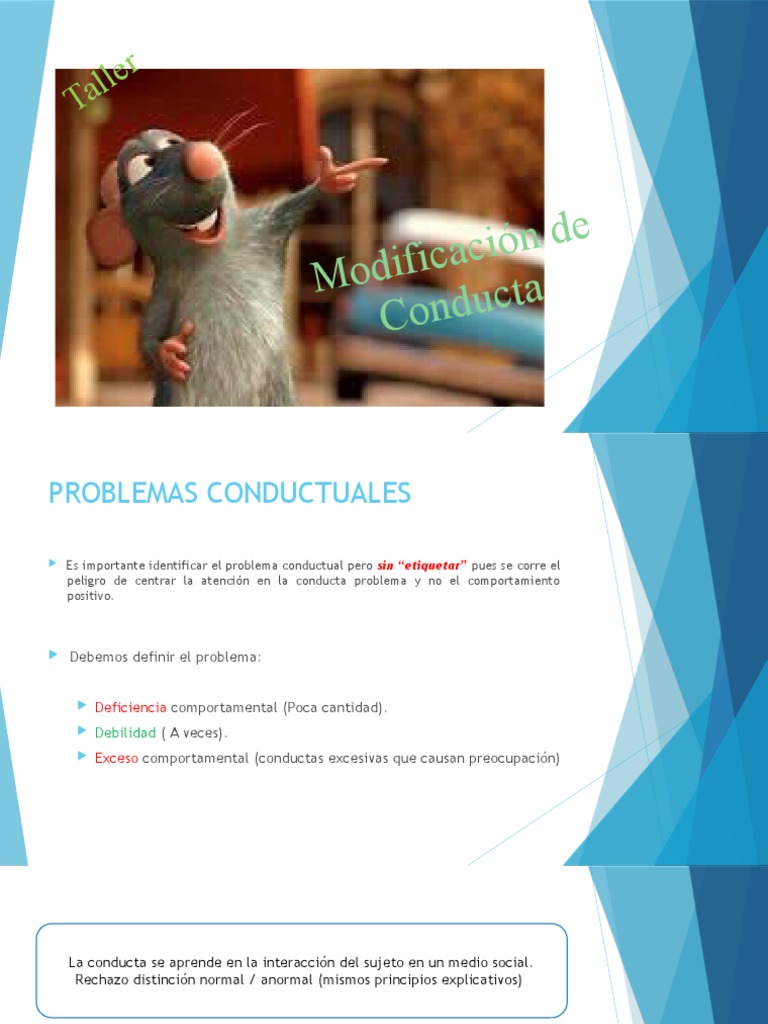 Taller Modificacion Conductual Actualizado 3 | PDF | Reforzamiento ...