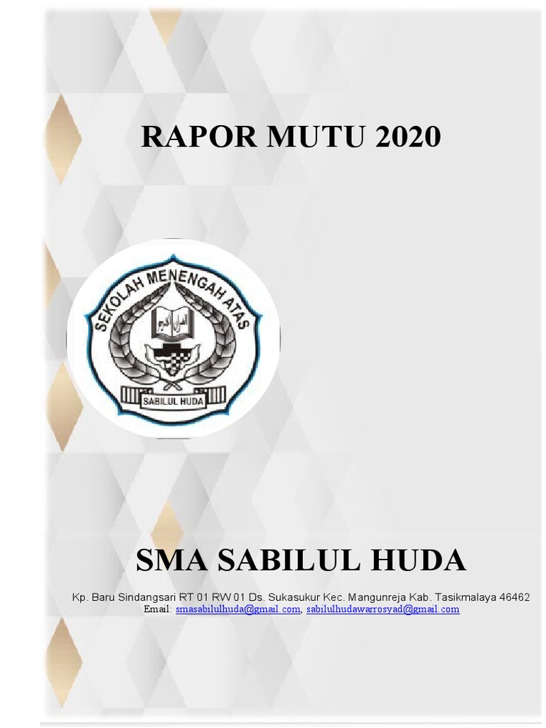 COVER Raport Mutu | PDF
