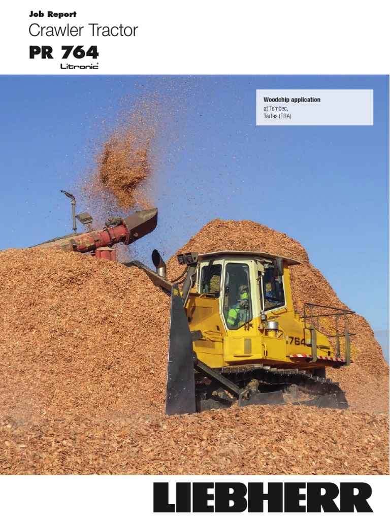 Powerful Woodchip Handler: The PR 764 Crawler Tractor in Action at ...