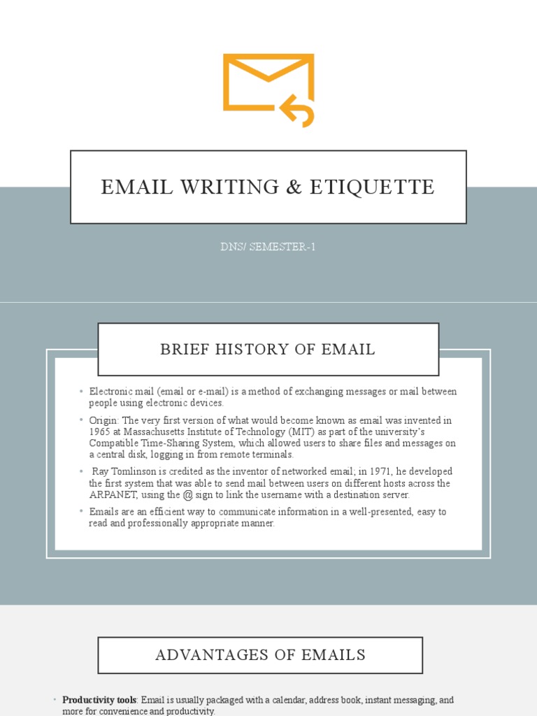 EMAIL Etiquette Notes | PDF | Communication | Cyberspace