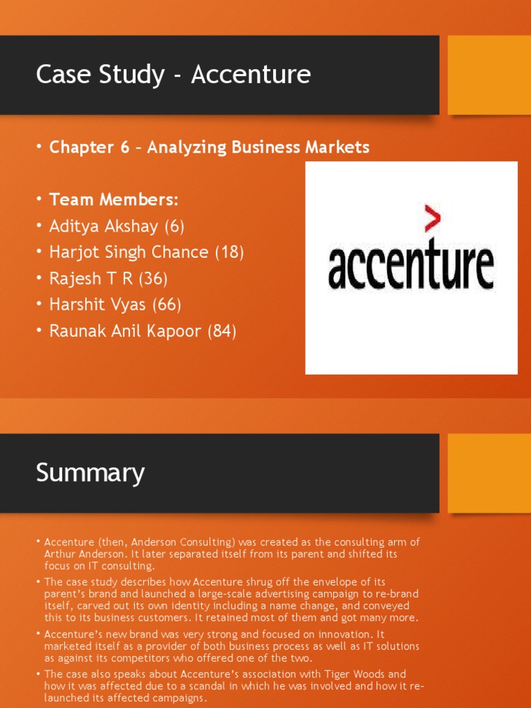 Case Study 6 Accenture | PDF | Accenture | Public Sphere
