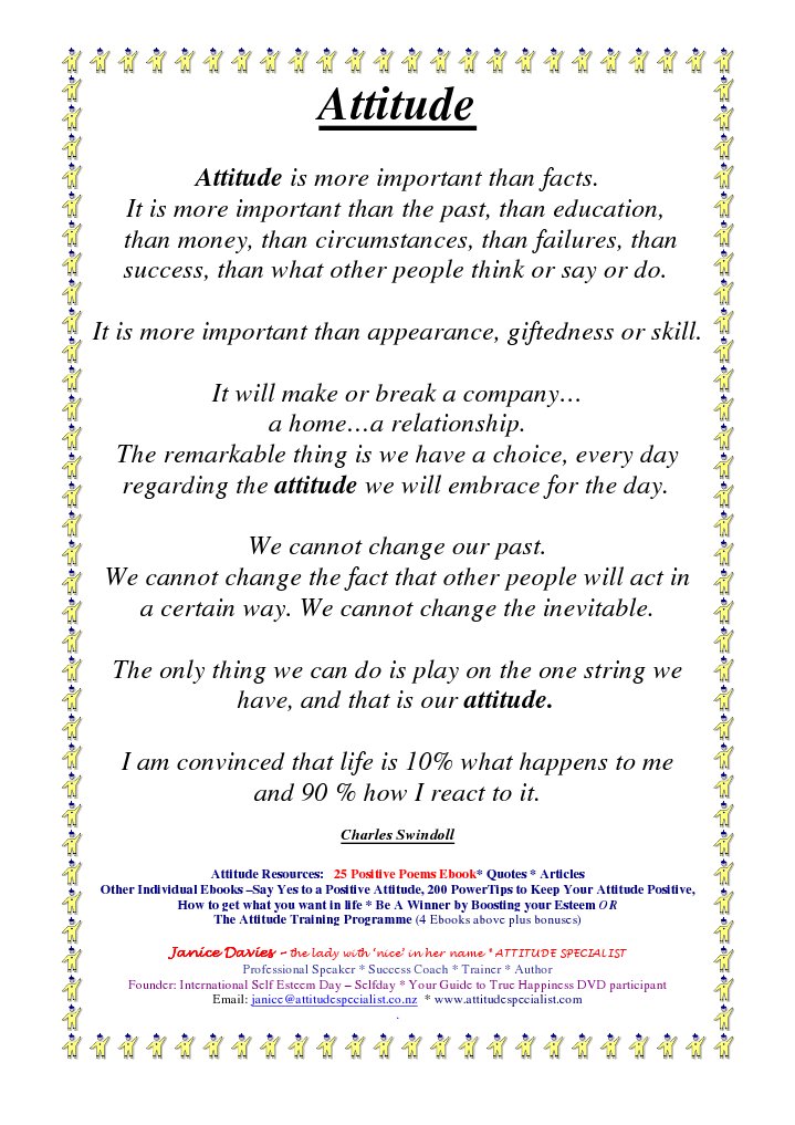 Attitude Poem | PDF | Psychological Concepts | Psychology