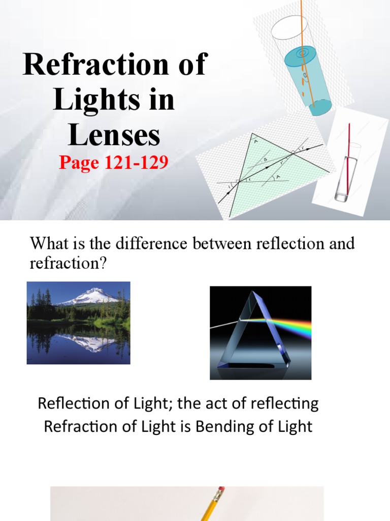 Refraction of Light in Lens | PDF | Refraction | Refractive Index