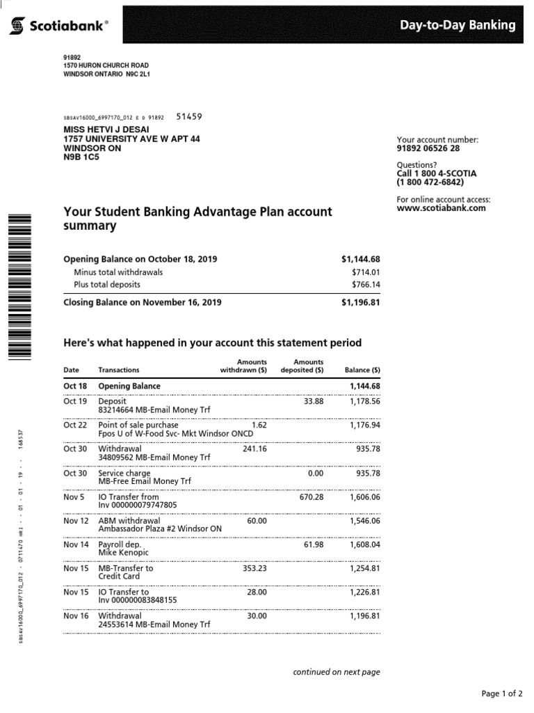 Your Student Banking Advantage Plan Account: Here's What Happened in ...