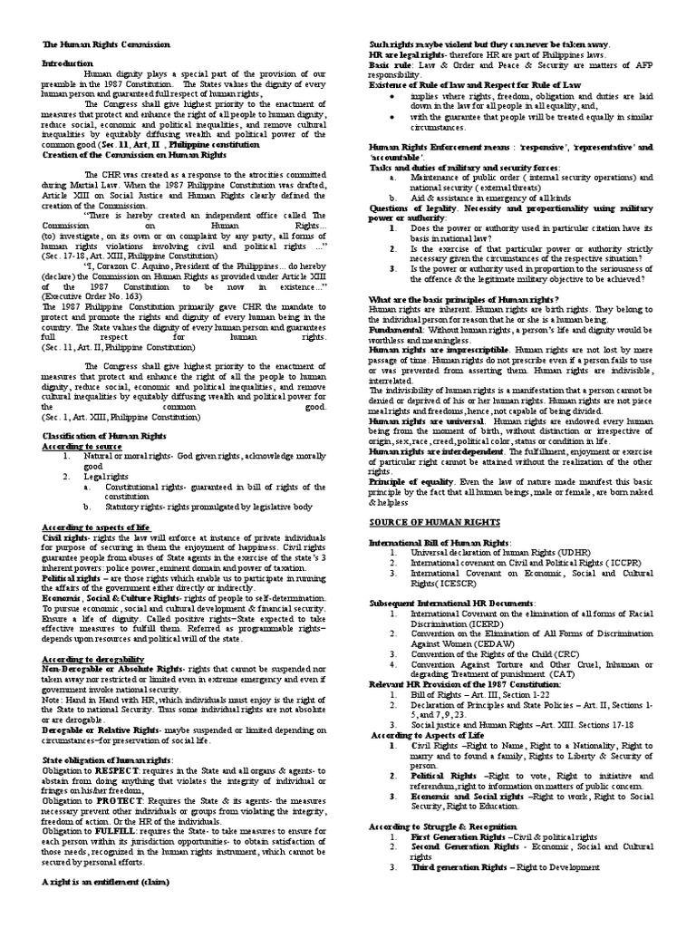Human-Rights-Modules Reviewer | PDF | Human Rights | Detention (Imprisonment)