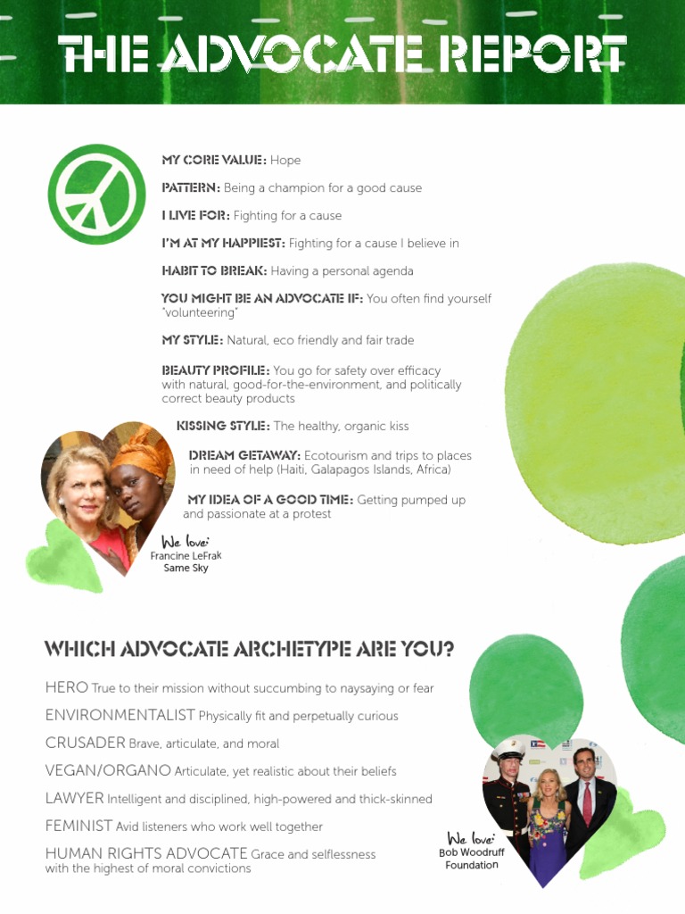 Archetypes Advocate Most Wanted FINAL | PDF
