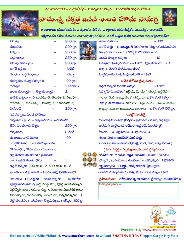 Nakshatra Santhi sm3 | PDF