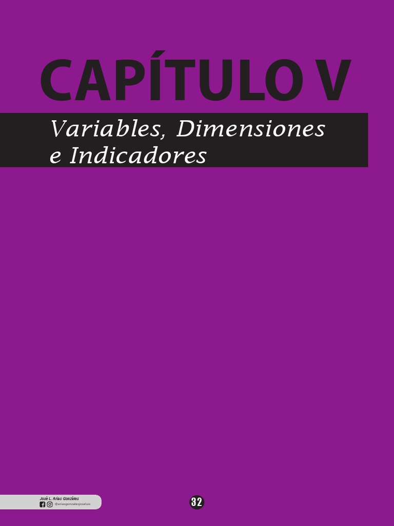 C5.3 Variables, Dimensiones e Indicadores - Arias, J. | PDF | Empatía | Cognición