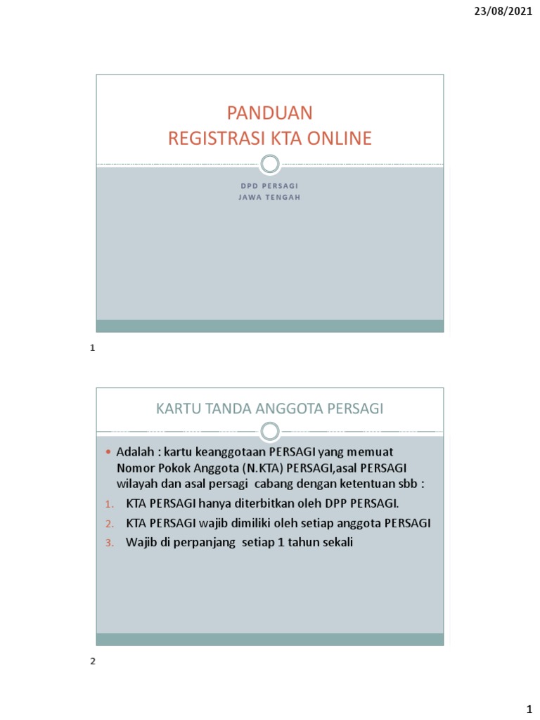 Panduan Kta | PDF | Bisnis
