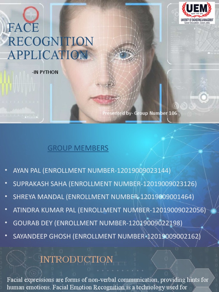 Face Recognition Application | PDF | Python (Programming Language ...