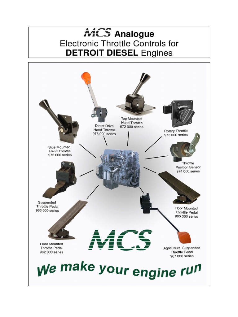 Detroit Diesel Application | PDF | Throttle | Diesel Engine