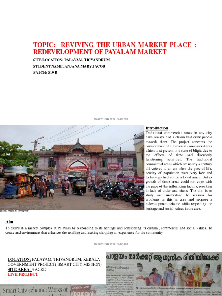 Reviving the Urban Marketplace: A Proposed Redevelopment Plan for ...