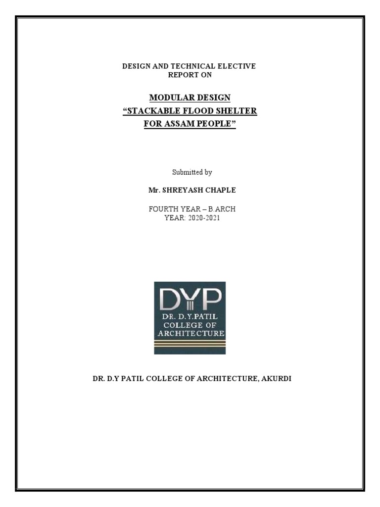 Electives Report | PDF | Flood