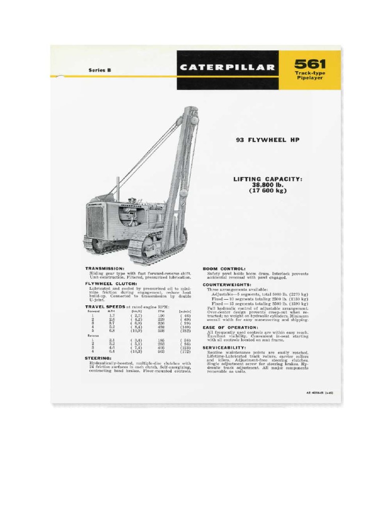 CAT 561 B&C Pipelayers | PDF
