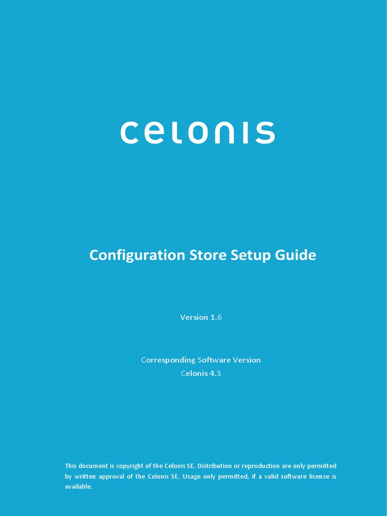 Celonis Configuration Store Setup Guide 1.6 | PDF | Microsoft Sql ...