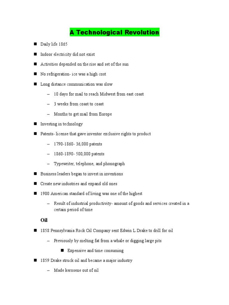 A Technological Revolution | PDF | Air Pollution | Soil