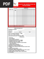 Tarjeta Inspección Extintores | PDF | Equipo | Supresión de incendios