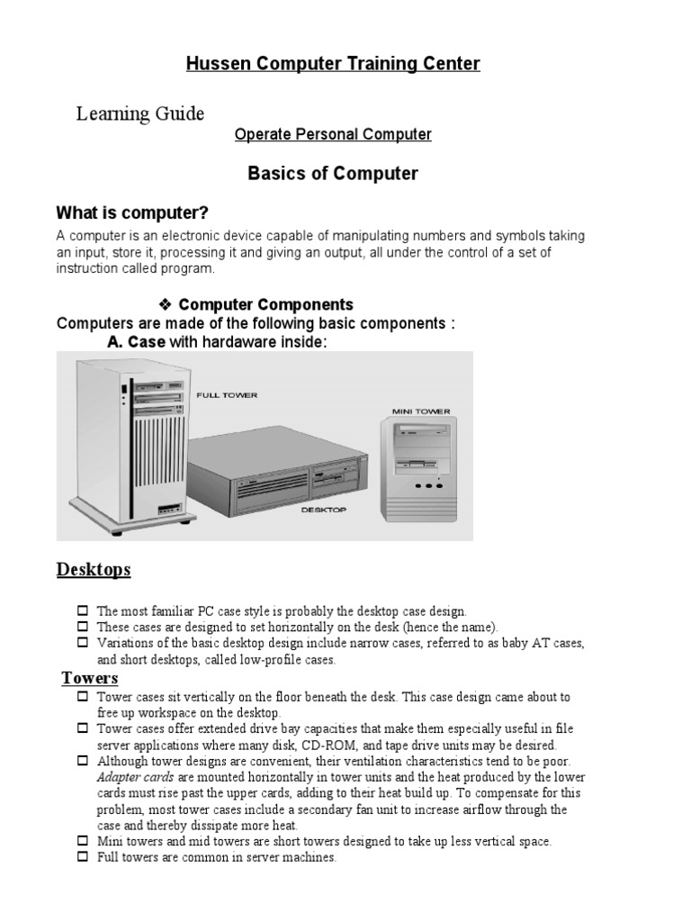 Basic Computer | PDF | Computer Data Storage | Window (Computing)