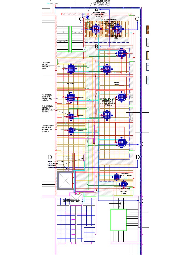 Air conditioning layout for office space | PDF