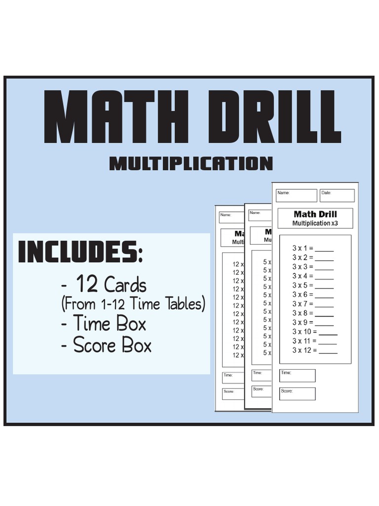 Multiplication Practice Math Drill Worksheet | PDF | Copyright | Media ...