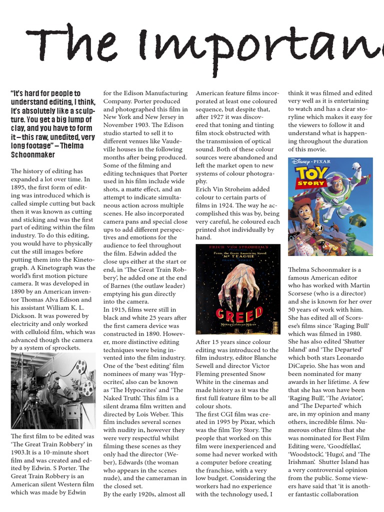 The Importance of Editing | PDF