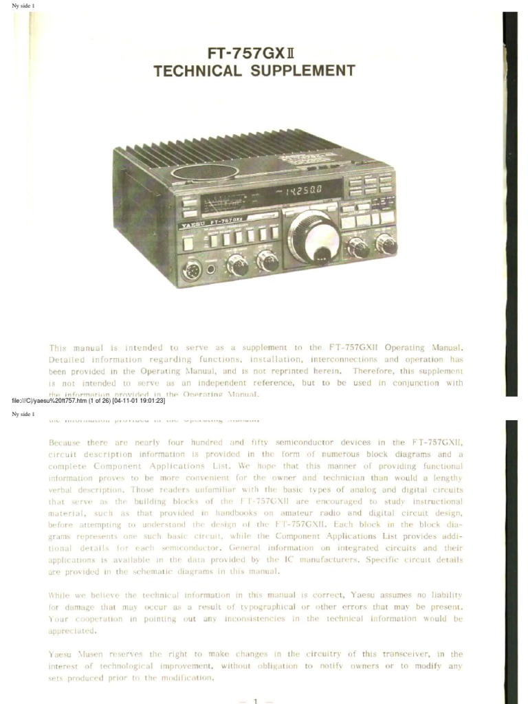 FT-757GXII Tech Supp | PDF | Computers