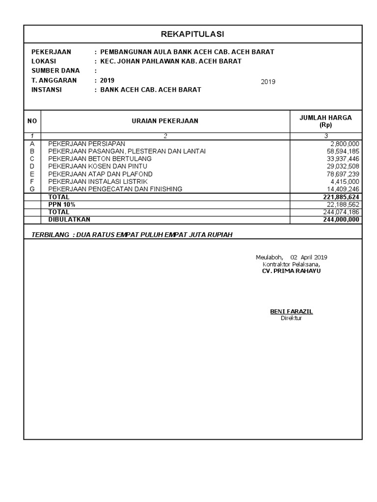 Rab Aula BPD 2019 | PDF