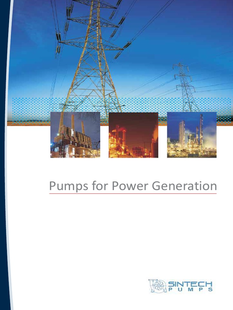 Pumps For Power Generation: Sintech Precision Products Limited | PDF ...