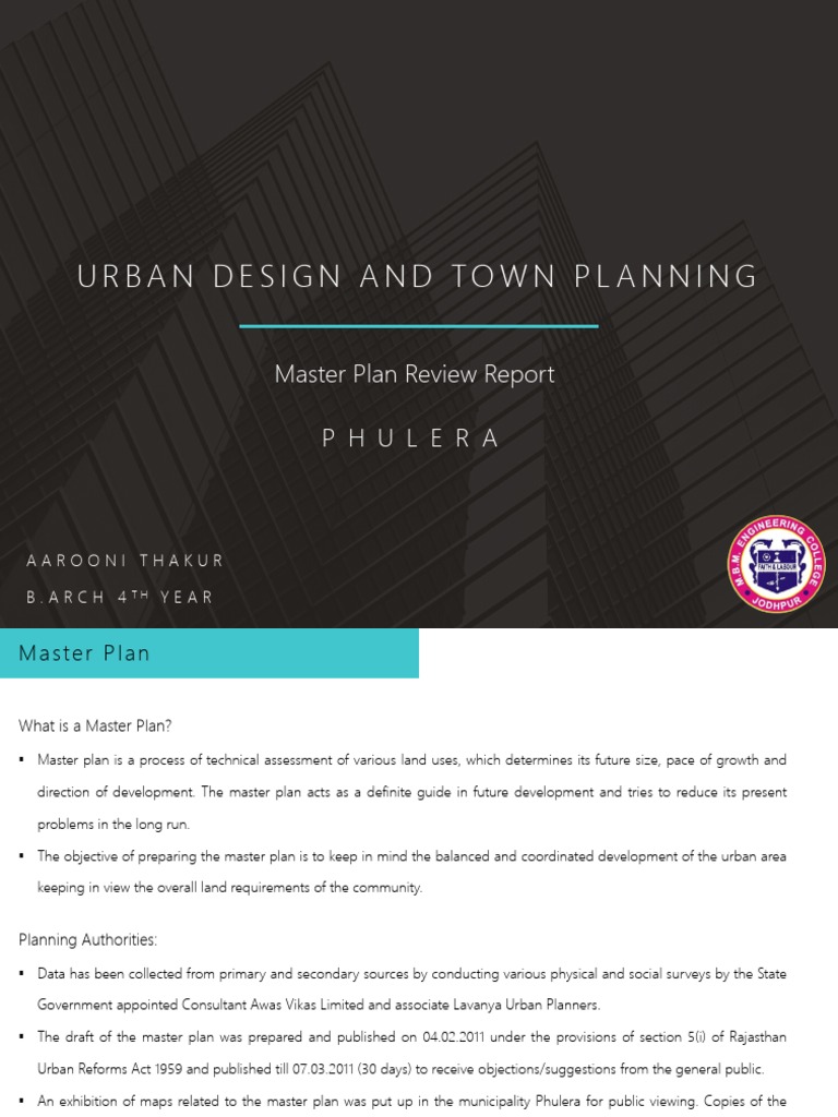 Phulera Master Plan 2031 Overview | PDF | Sustainable City | Sewage
