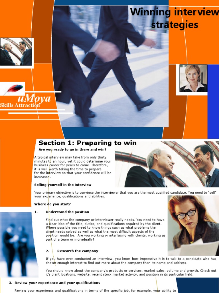 Interview Coaching Brochure & Tips | PDF | Interview | Employment
