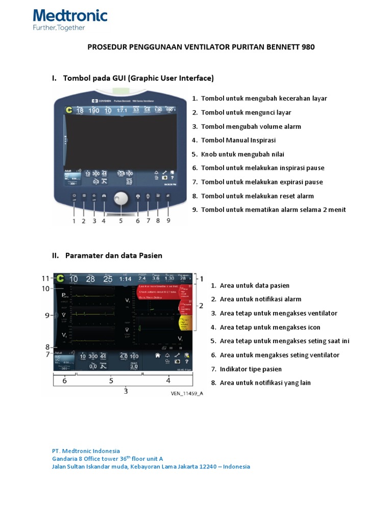 Prosedur Ventilator PB 980 | PDF