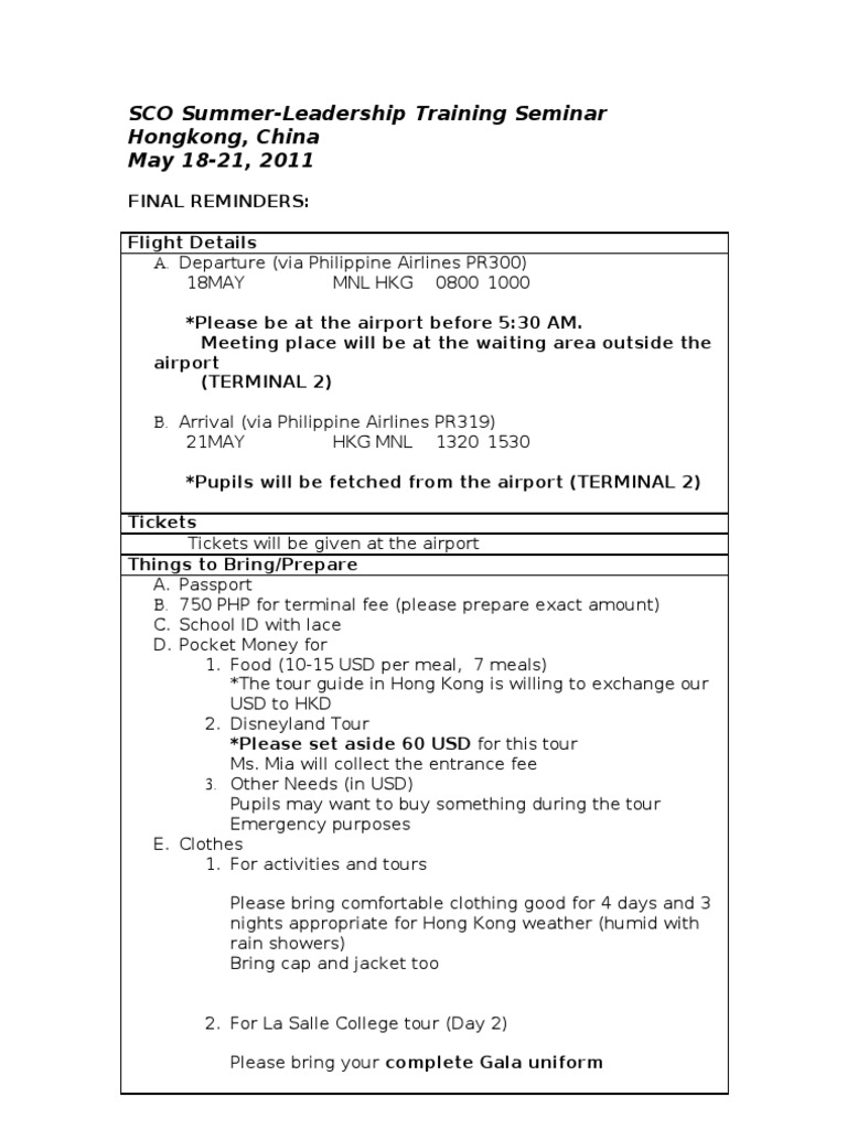 Reminders | PDF