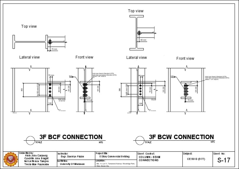 3F BCF and BCW Connection Details | PDF