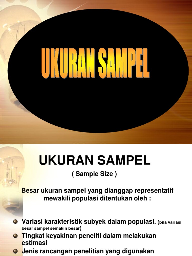 Ukuran Sampel | PDF