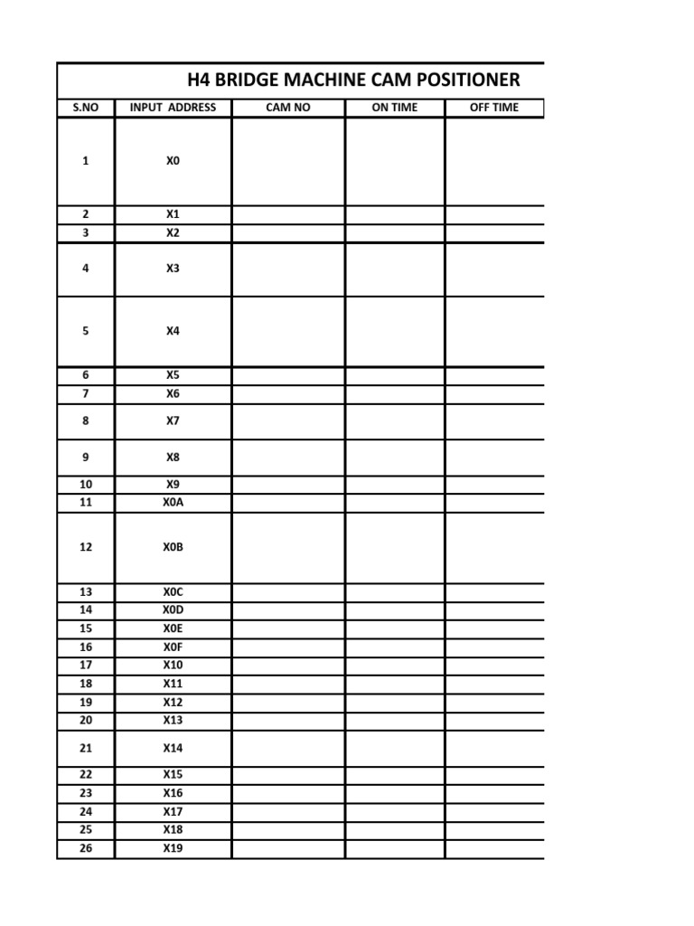 Cam Positioner H4 Auto Bridge | PDF