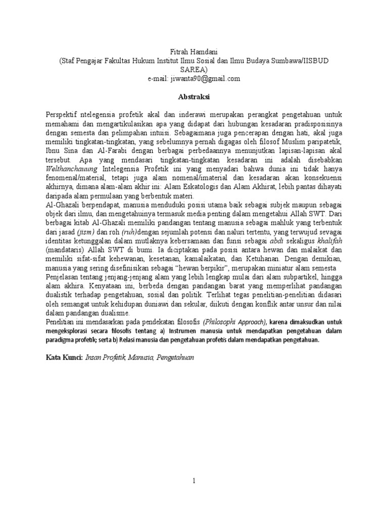 Insan Profetik | PDF