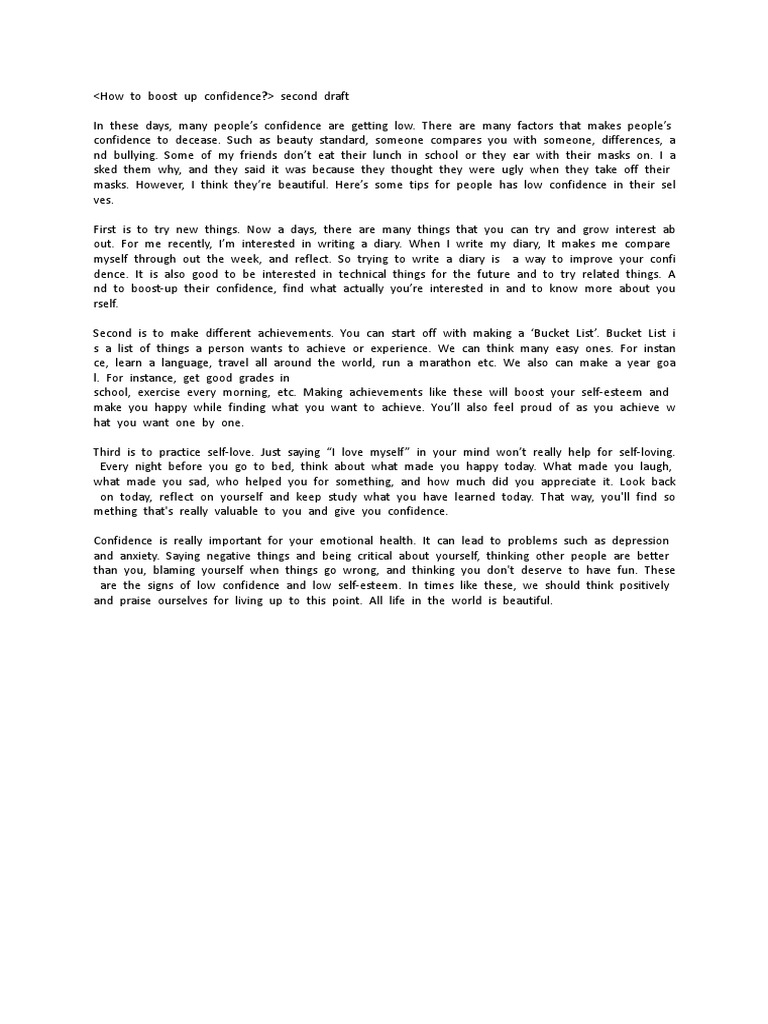 How To Boost Up Confidence | PDF | Self Esteem | Positive Psychology