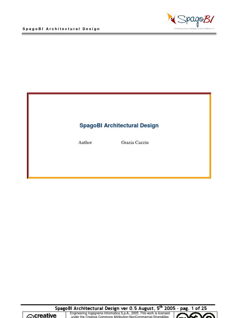 SpagoBI Architectural Design Overview | PDF | Business Intelligence ...