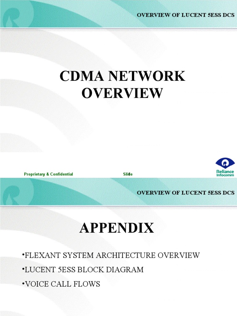 Cdma Network: Overview of Lucent 5ess Dcs | PDF | Computing | Computer Data